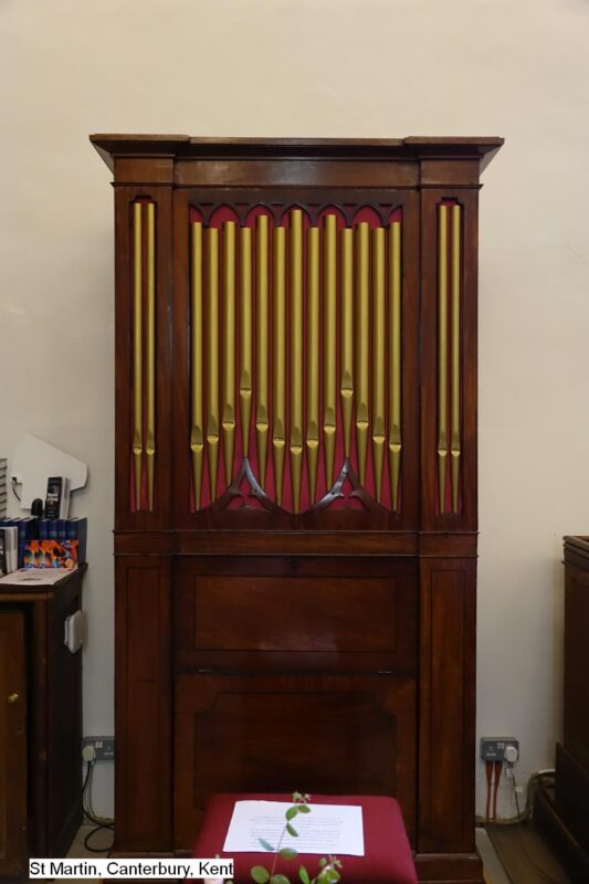 Canterbury, Church of Saint Martin, Chamber Organ (Kabinetorgel) – de ...